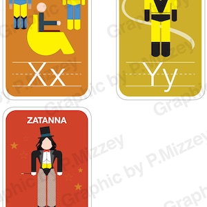 LARGE Superhero Flash Cards - Etsy