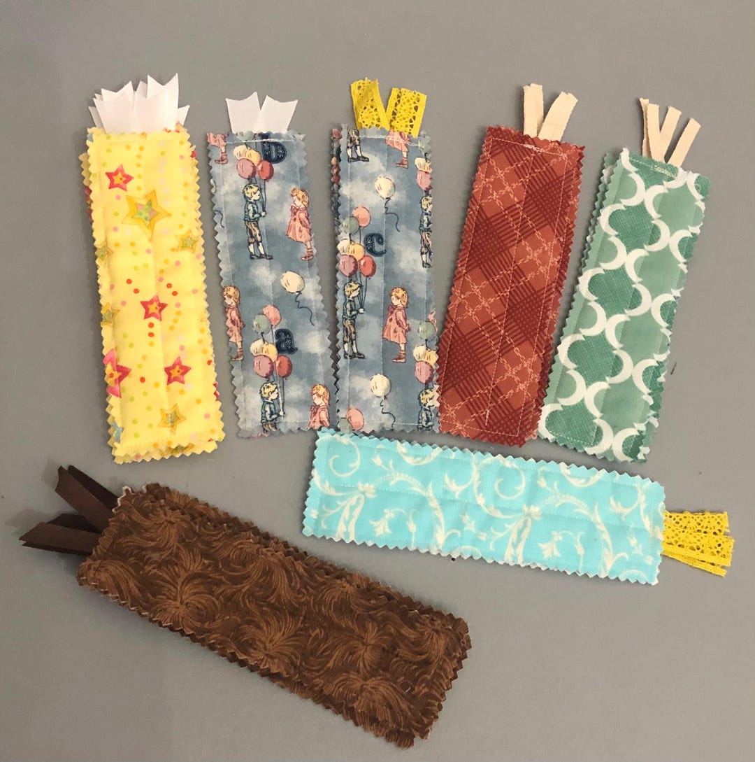 Book Marks, Quilted Book Marks, Gift, Church, School, Book Worm, Reader ...