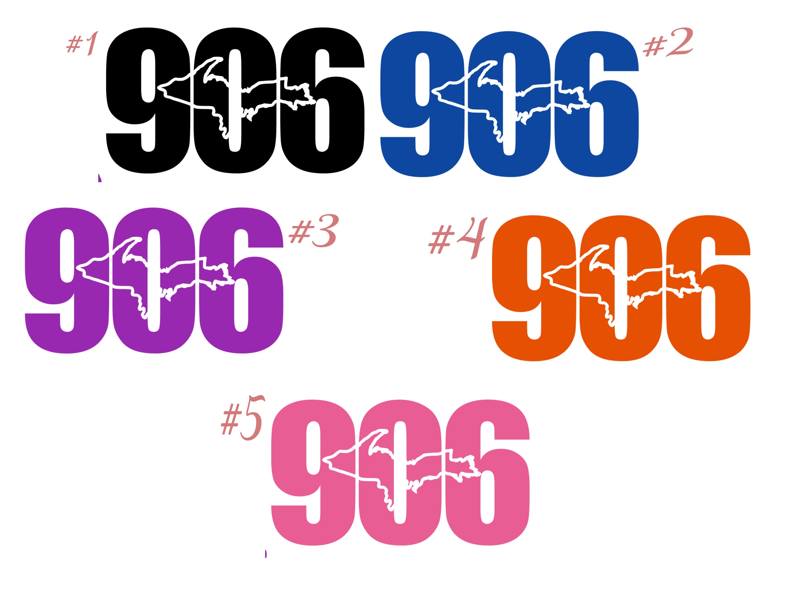 906 Sticker, Area Code Sticker, Upper Michigan Sticker, U.P. Sticker ...