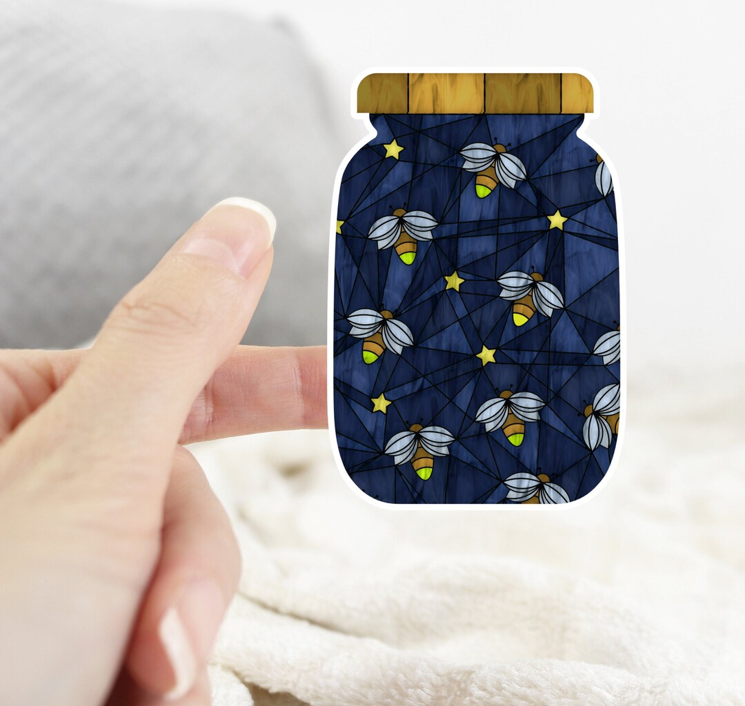 Firefly Sticker, Firefly Jar Sticker, Mason Jar Sticker, Jar of ...