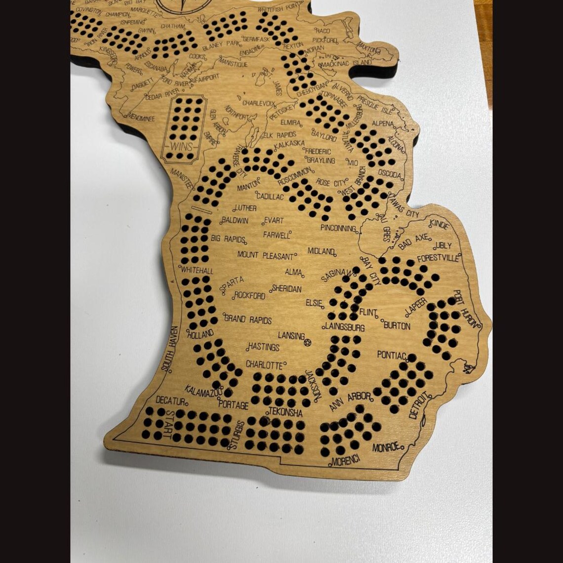 Michigan Cribbage Board, Cribbage Board, Michigan Games, UP Cribbage ...