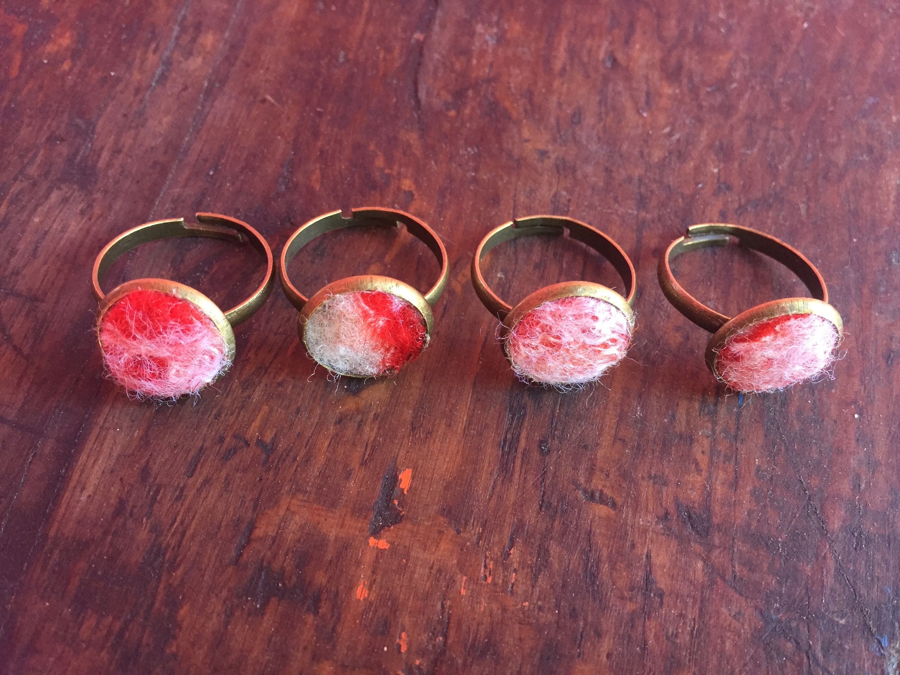 Tiny Felt Ring Felt Ring Gift Idea Felt Ring Bohemian Felt - Etsy UK