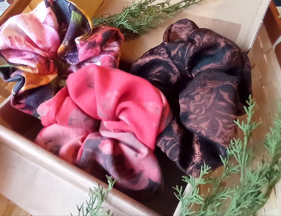 3 Scrunchie Box, Scrunchie Gift Idea for Woman, Original Scrunchies - Etsy