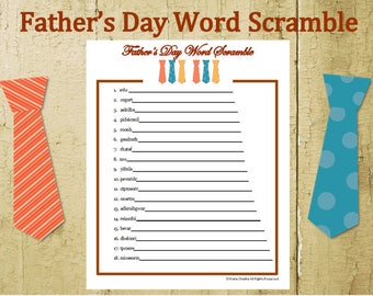 15 Printable Fathers Day Game Bundle Fathers Day Games for - Etsy