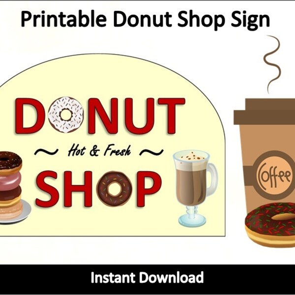 Doughnut Shop Sign - Etsy