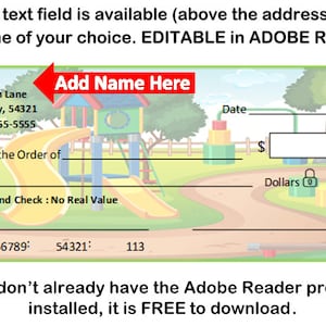 Editable Children's Play Checks~printable Pretend Play Checks~toy ...