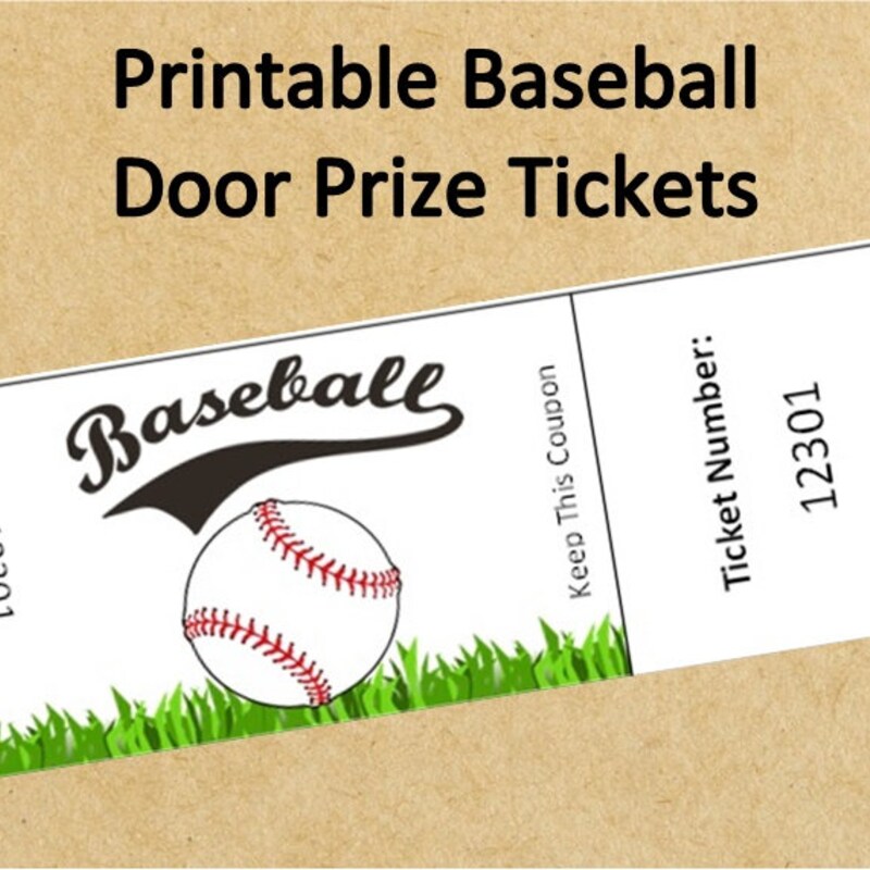 Raffle Ticket Template - Etsy