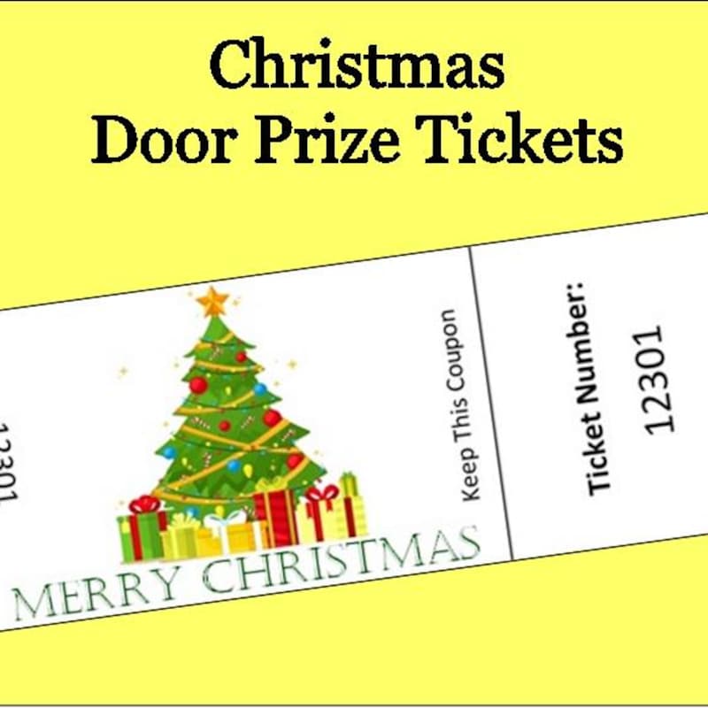 Door Prize Tickets - Etsy