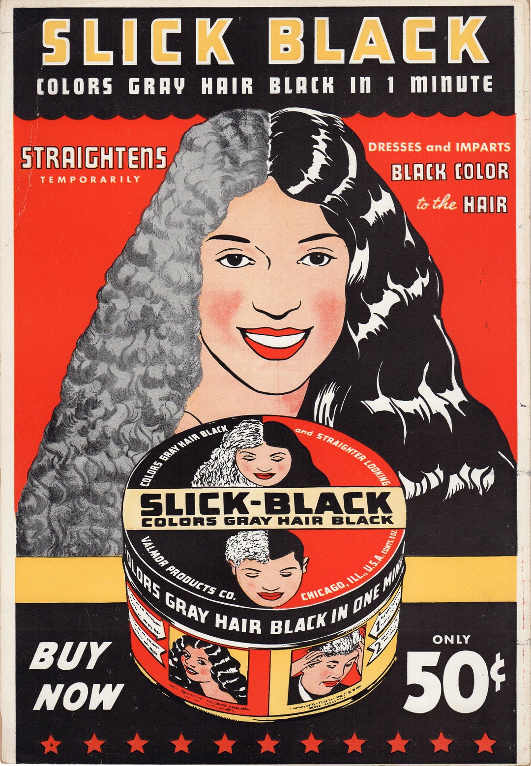 Original Poster Valmor Slick Black Hair Coloring African American ...