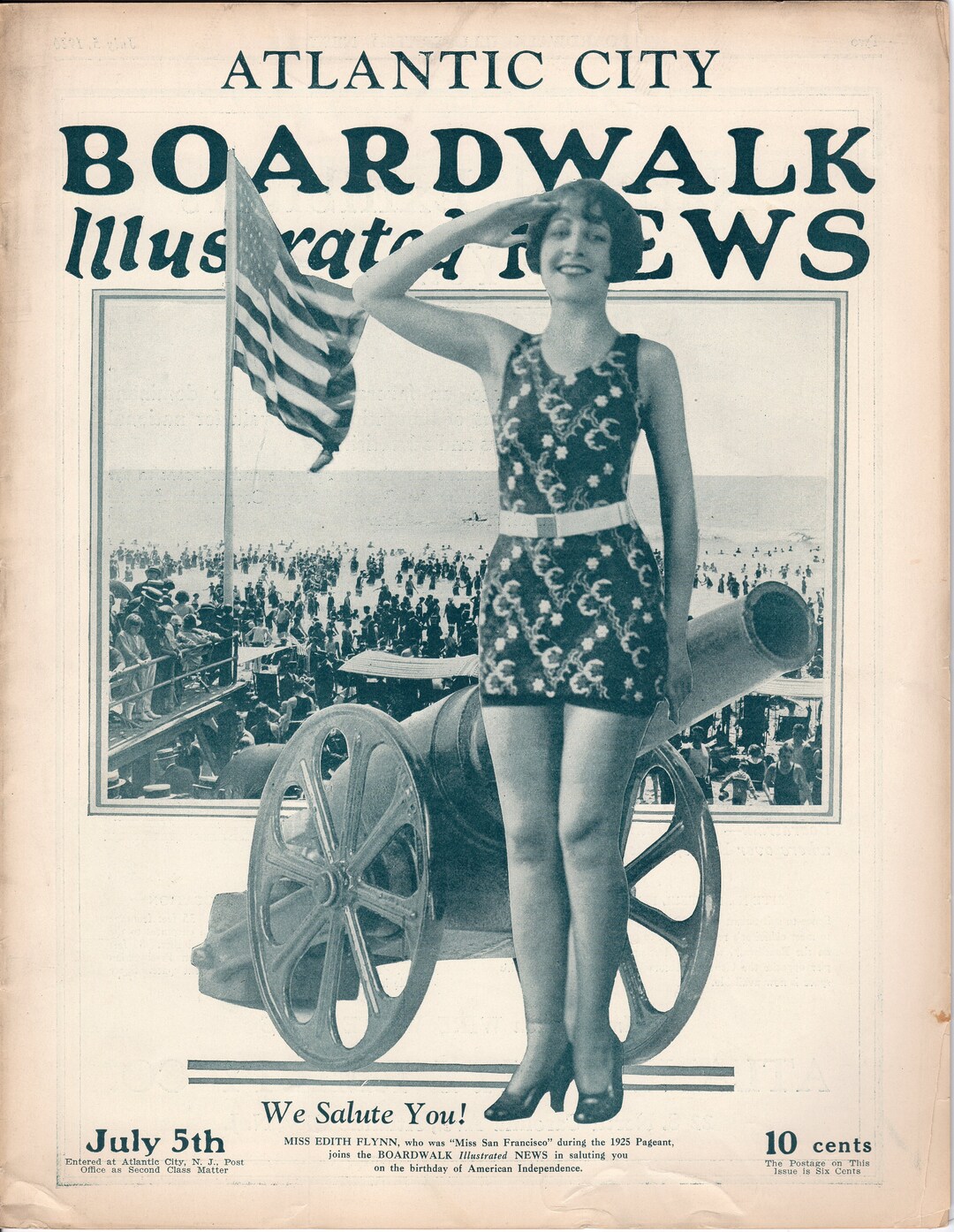 Atlantic City Boardwalk Illustrated News, July 5, 1926 Edition New ...