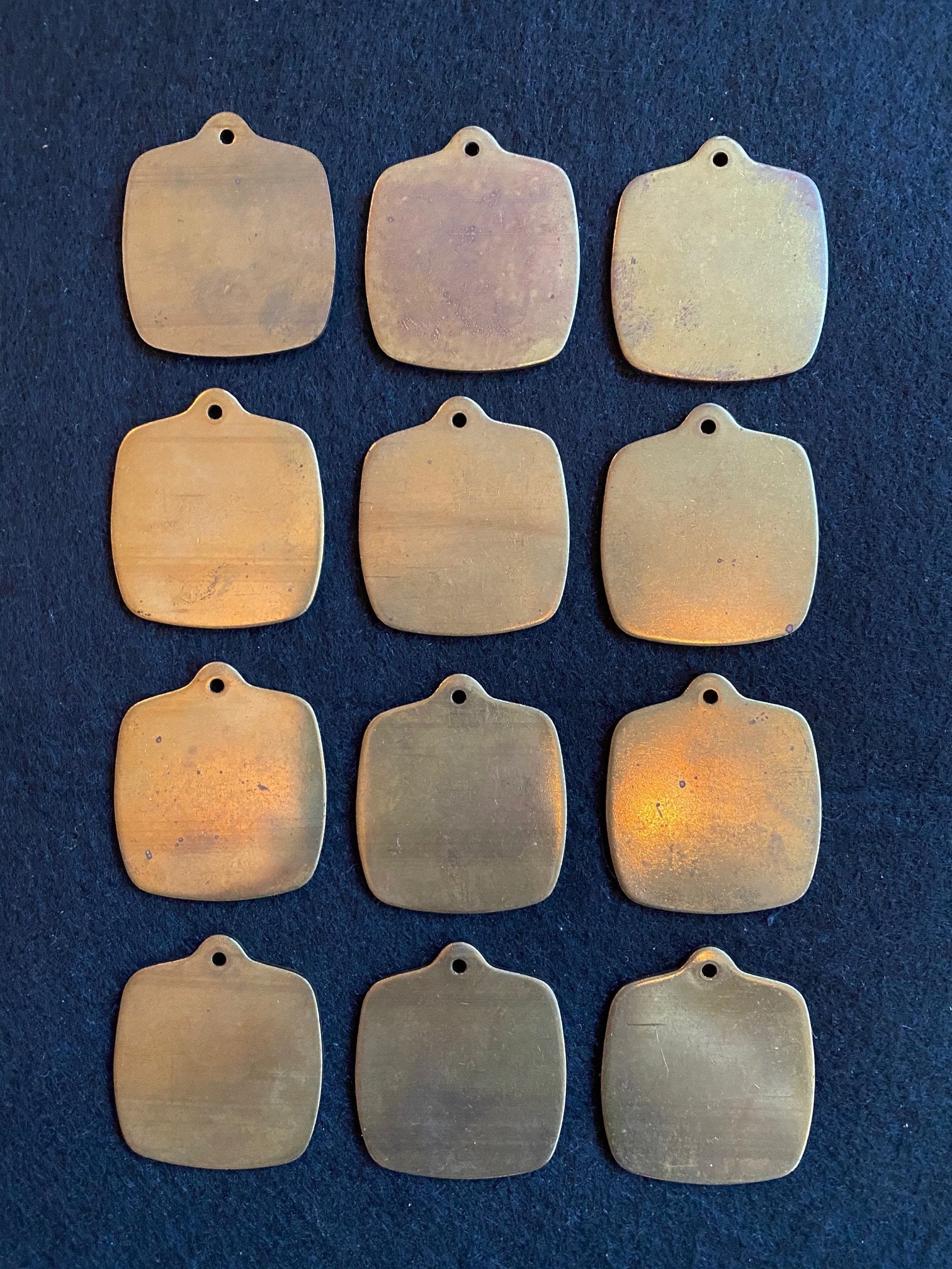 Lot of 36 Antique Vintage Metal Plates Art Supplies Welding Sculpture ...