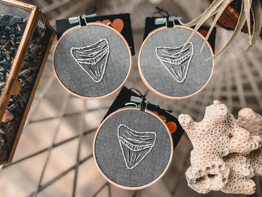 Shark Tooth Embroidery Hoop - Etsy