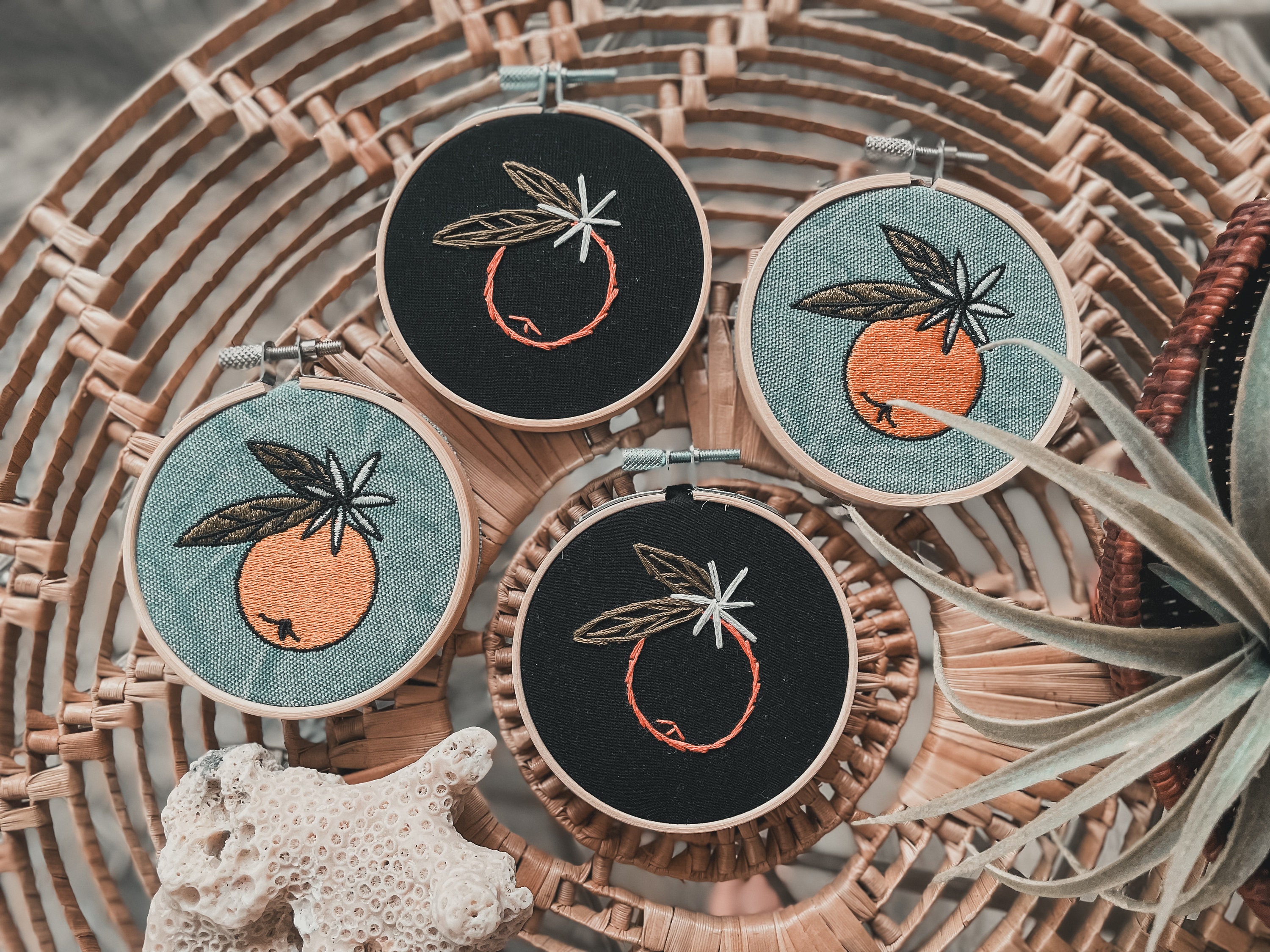 Mini Orange Embroidery - Etsy