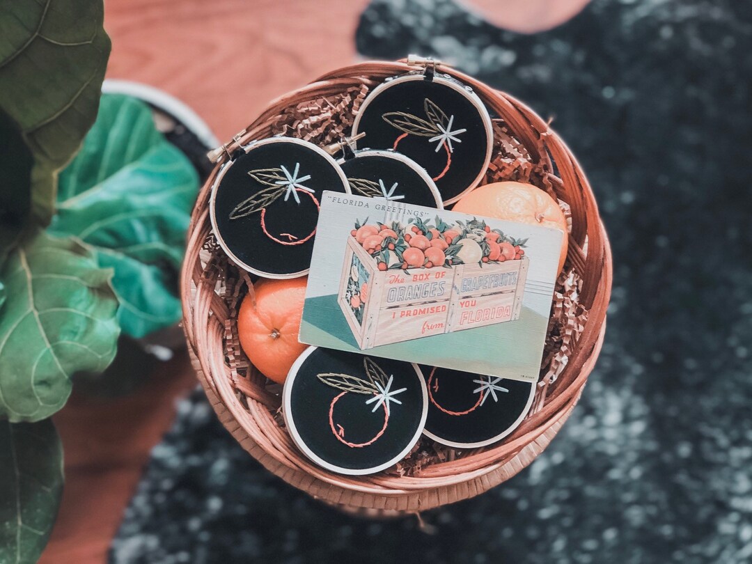 Mini Orange Embroidery - Etsy