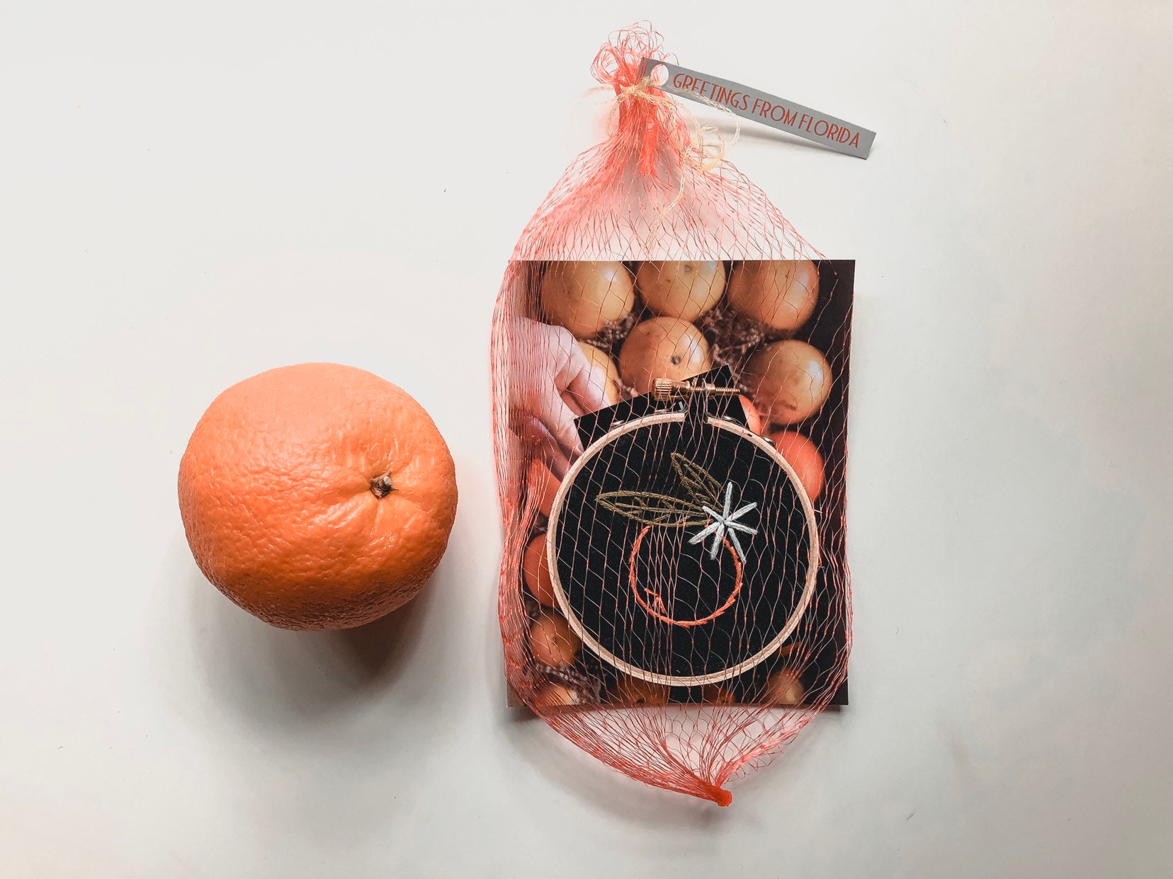 Mini Orange Embroidery - Etsy