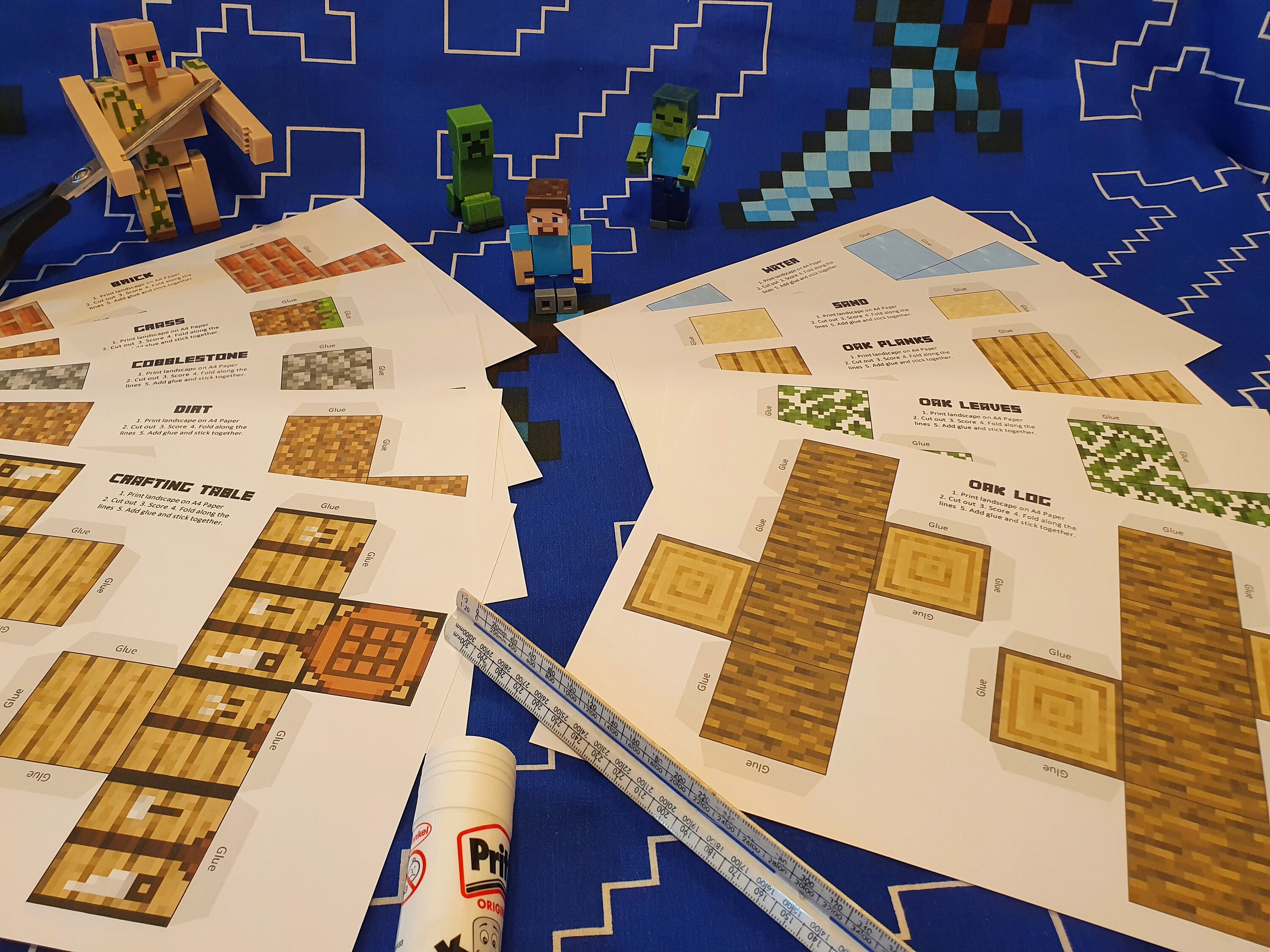 Accurate 3D Minecraft Starter Pack Print at Home to Build Your Own ...
