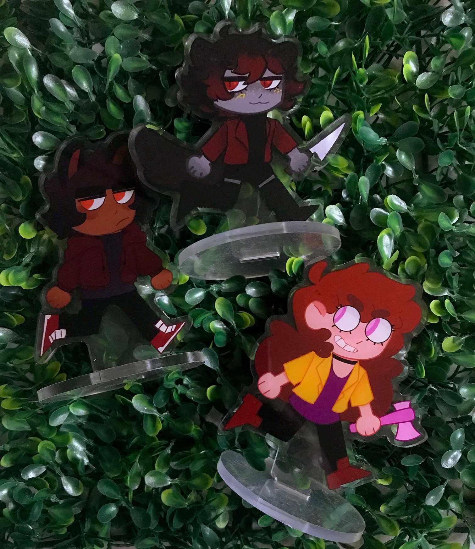 YCH Acrylic Standee Custom Commission Chibi Running Character Vtuber ...