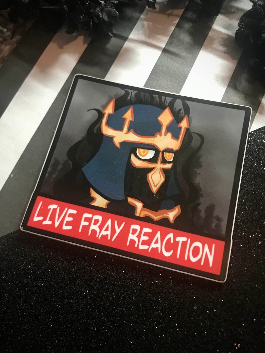 Live Fray Reaction Dark Knight 3" Sticker - Etsy