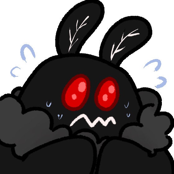 MOTHMAN EMOTES set of 6 Twitch / Discord / Youtube / Cute Cryptid Chibi ...
