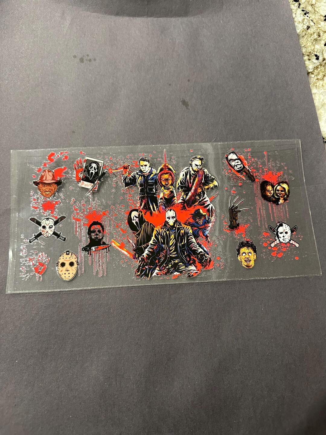 Halloween Horror Characters Tumbler Wrap - Etsy