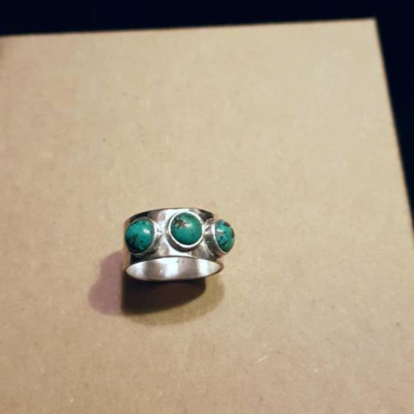 Triple Stone Ring - Etsy