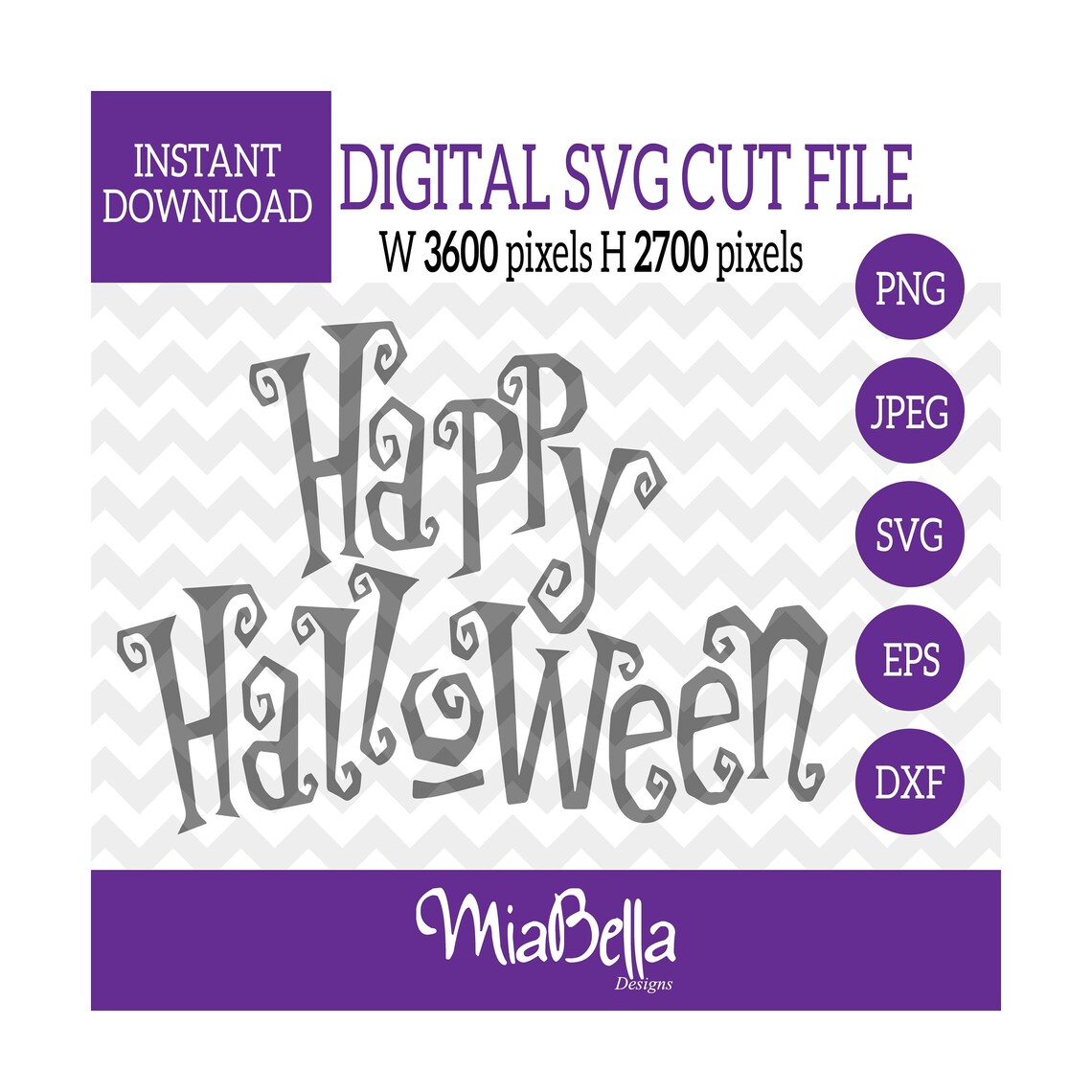 Happy Halloween SVG Digital Cutting File Svg Png Dxf Eps - Etsy