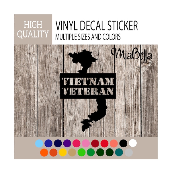 Vietnam Veteran Window Decals - Etsy