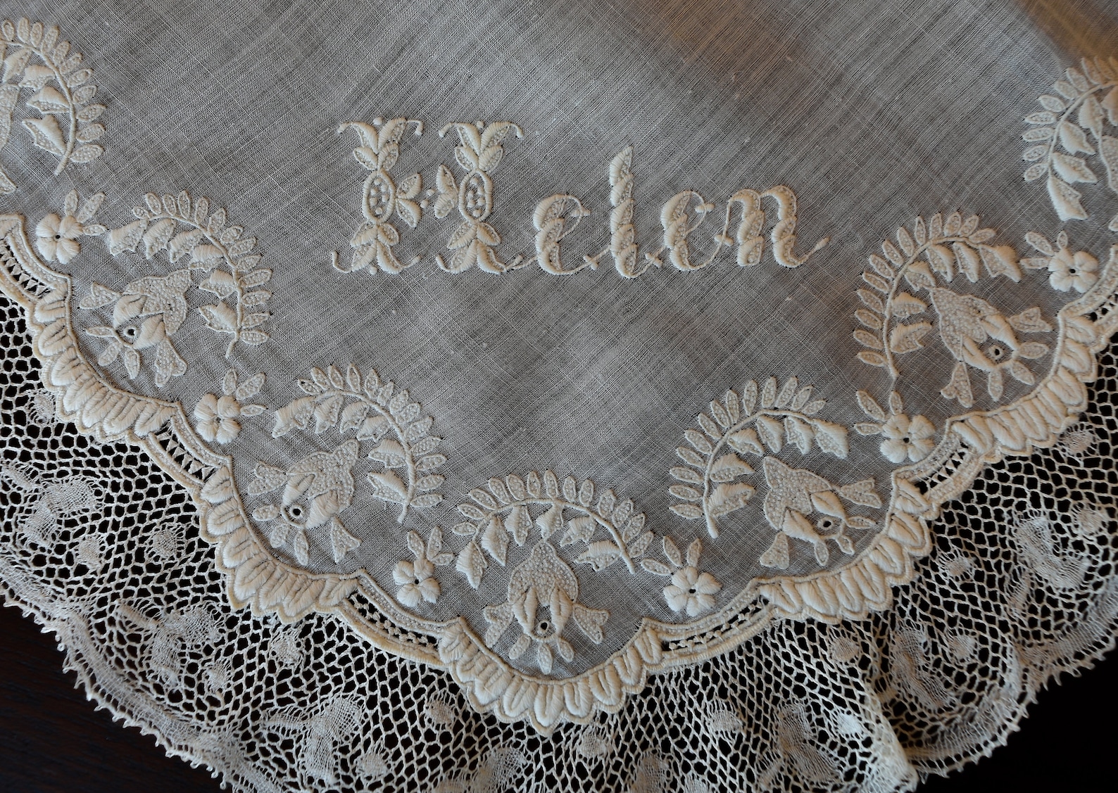 Antique Lace Wedding Hanky Hand Embroidered Swiss Hand - Etsy