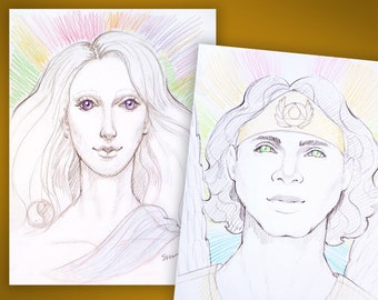 Spirit Guide Drawing More Than just Art It is Your Spirit Team - Etsy