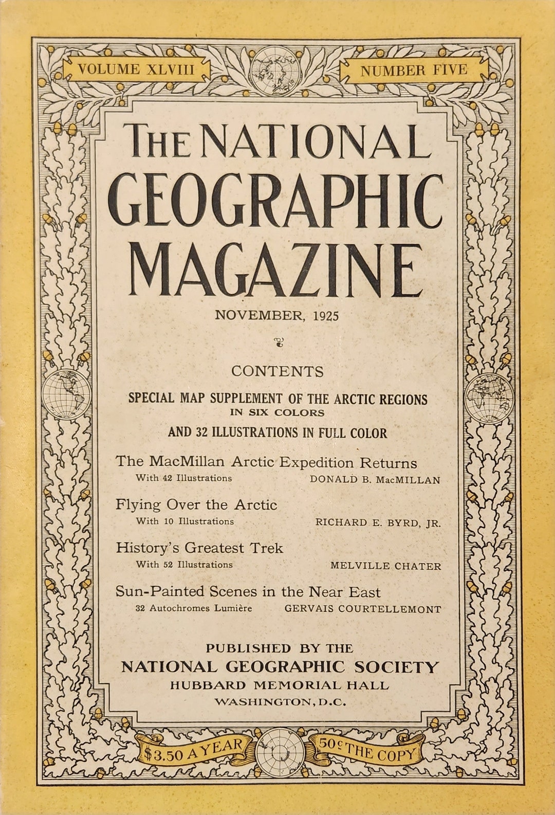National Geographic Magazine November 1925 Issue - Etsy