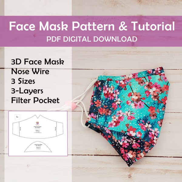 Face Mask Pattern - Etsy