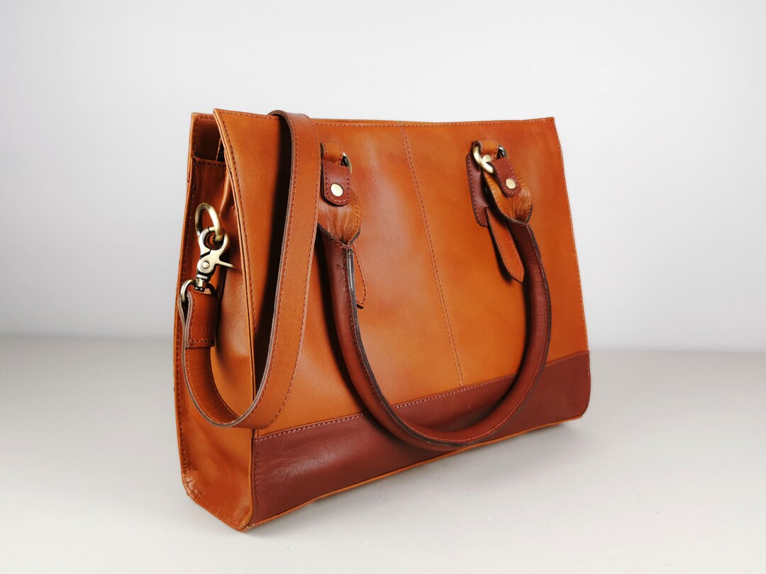 Personalized Leather 15 Laptop Bag Women, Leather Crossbody Bag Women ...