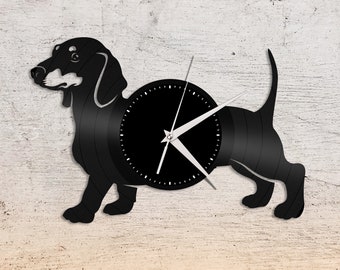 Dachshund wall clock | Etsy