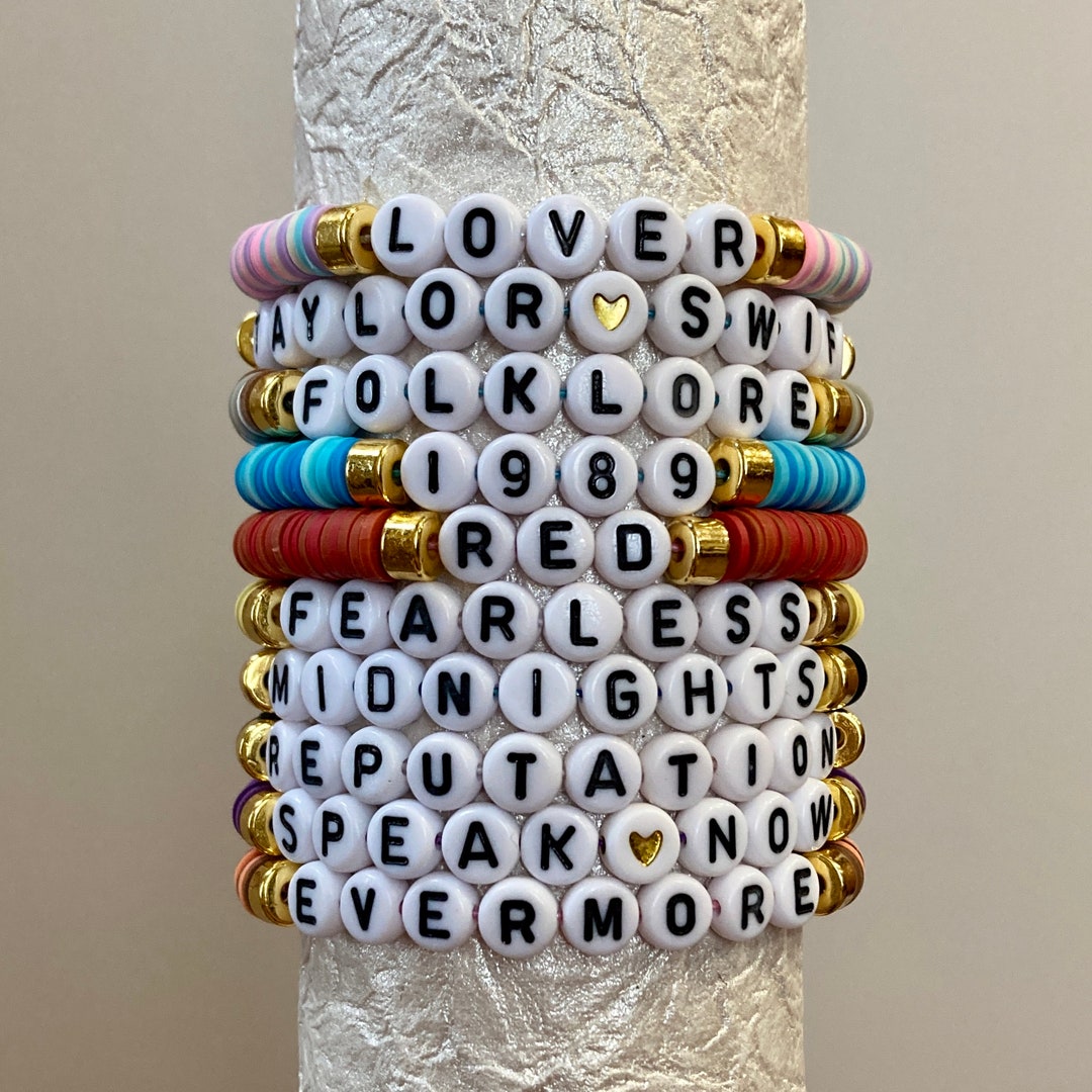 Taylor Swift Eras Inspired Beaded Bracelets | Eras Tour Trading ...