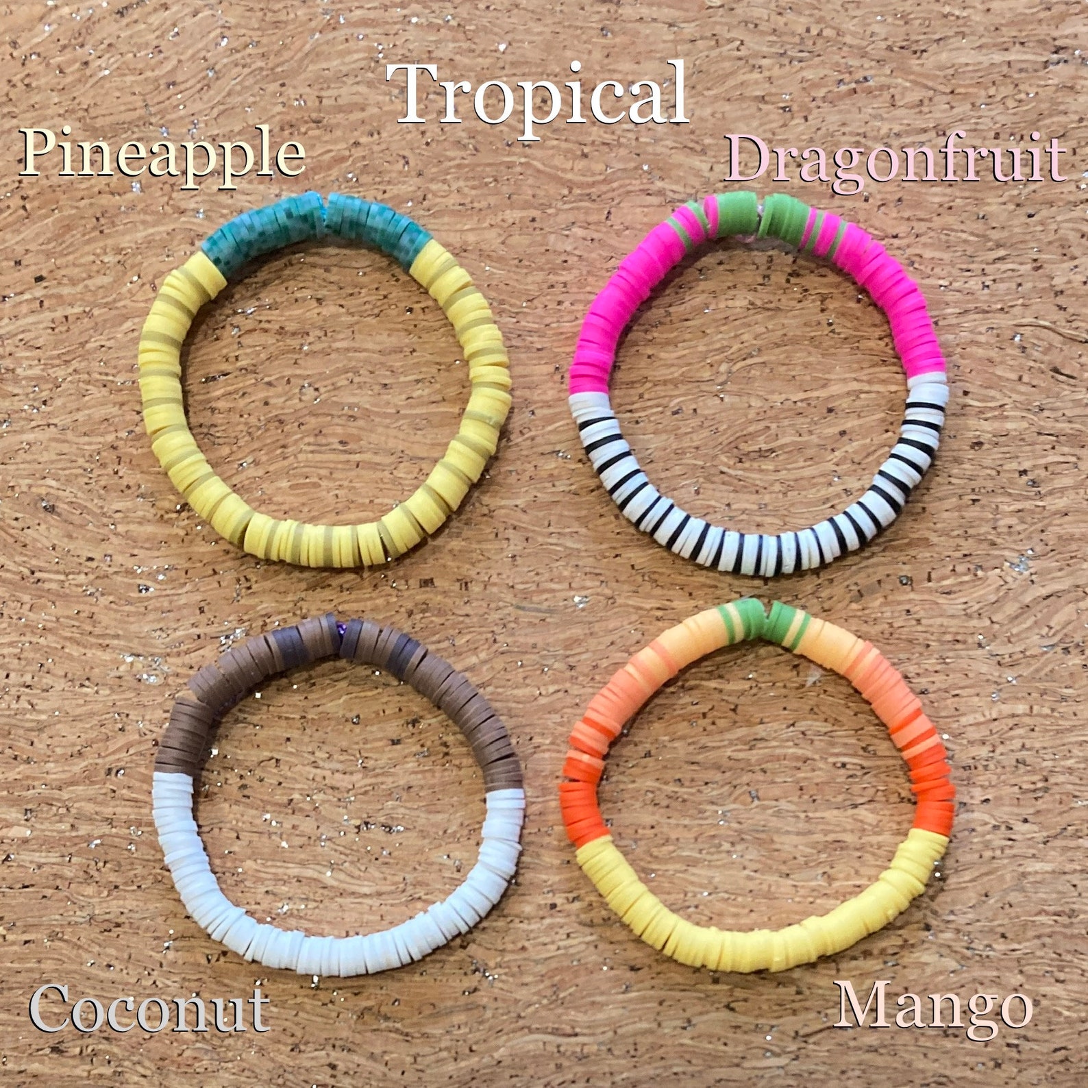Fruit Themed Beaded Bracelets | Tropical, Citrus, and Assorted Fruit ...
