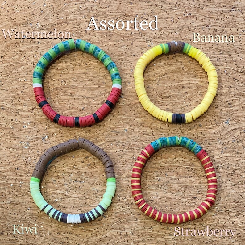 Fruit Themed Beaded Bracelets | Tropical, Citrus, and Assorted Fruit ...