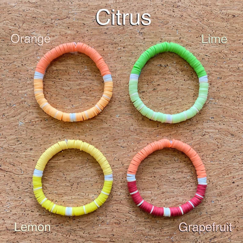 Fruit Themed Beaded Bracelets | Tropical, Citrus, and Assorted Fruit ...