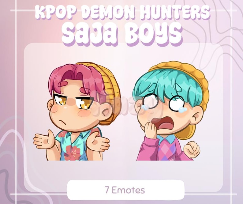 Kpop Demon Hunters | Saja Boys | Twitch/discord Emotes for Streaming ...
