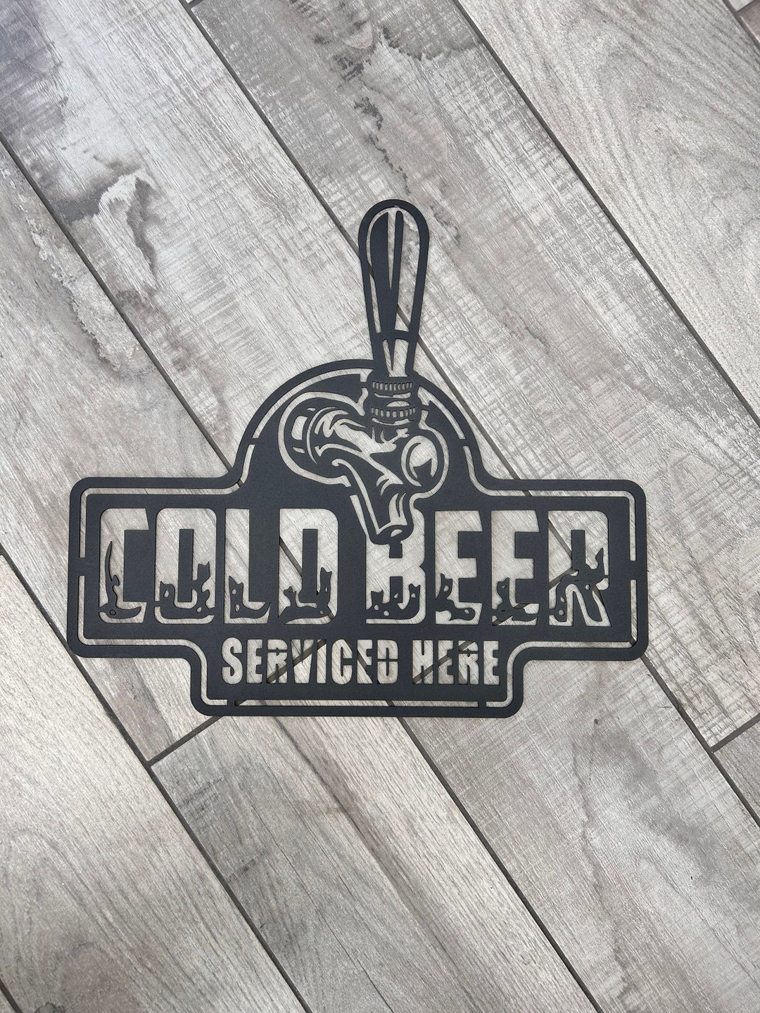 Beer Sign, Bar Sign, Man Cave Sign, Wall Sign, Wall Hanger, Door Sign ...