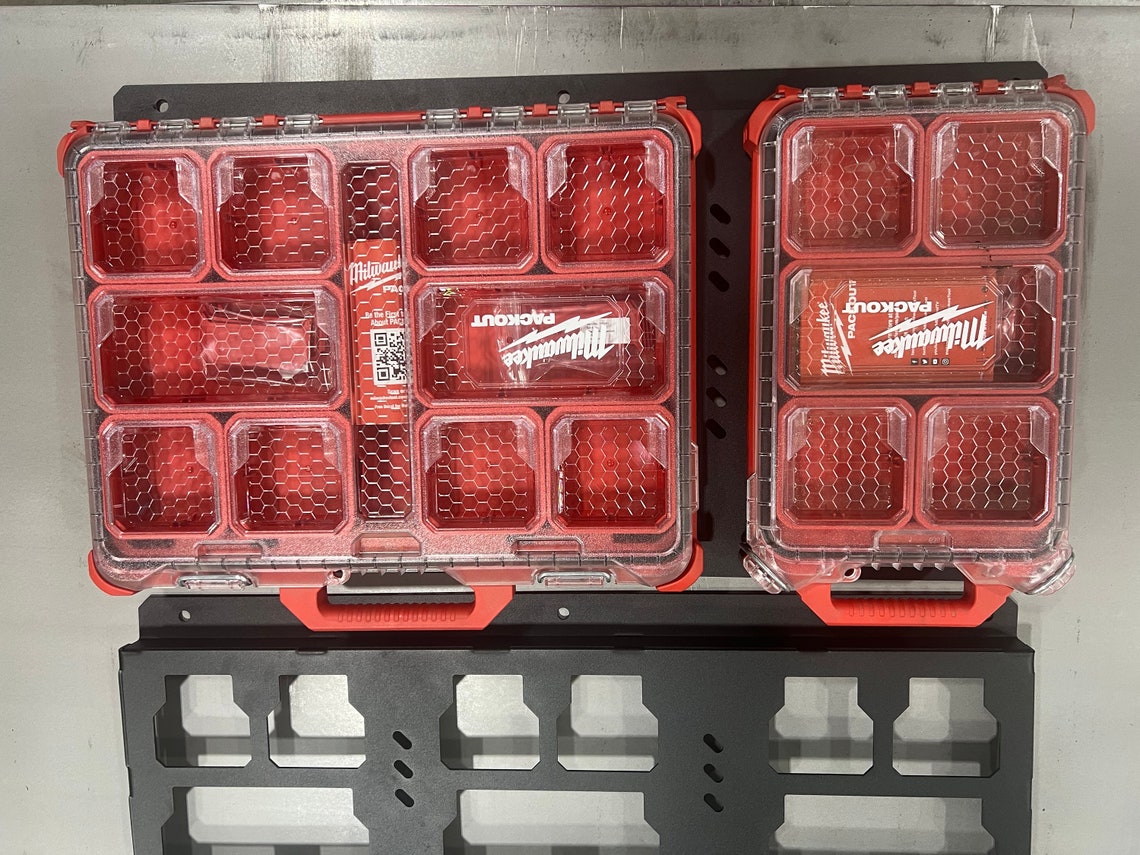 Milwaukee Packout Mounting Plate, 1/8th Thick Laser Cut, Organizer. 3 ...