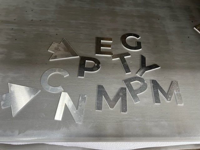 Aluminum Letters, Cnc, Laser Cut, Shapes, Gifts, Vintage, Cut to Size ...