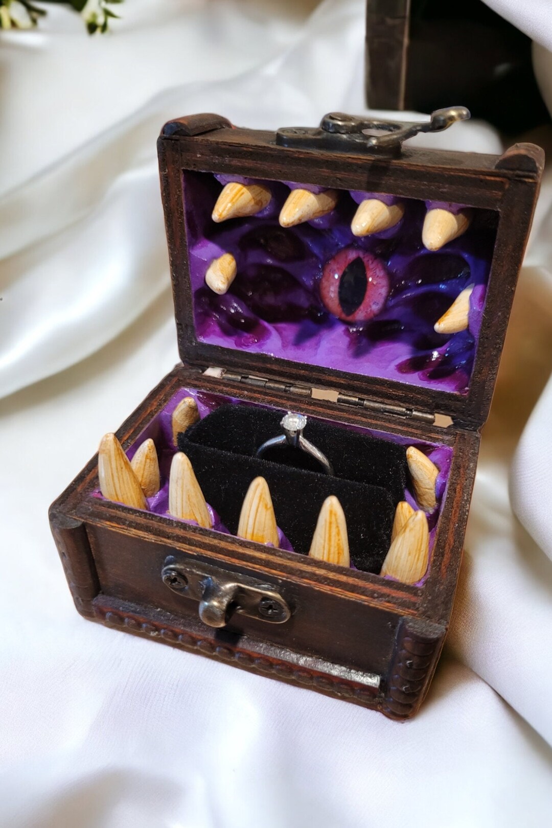 Mimic Ring Box: Dnd Engagement, Wedding Ring Bearer - Etsy