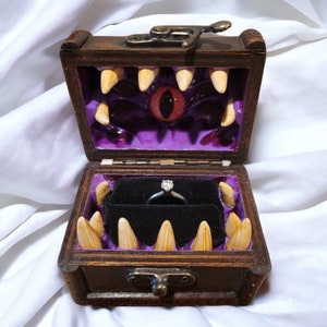 Mimic Ring Box: Dnd Engagement, Wedding Ring Bearer - Etsy