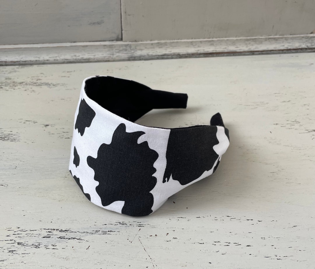 Cow Print Headband, Farm Girl Hair Accessory - Etsy
