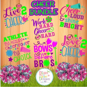 Cheer SVG, DXF, EPS Cheer Cut File Cheerleading Svg Cheer Bundle Svg ...