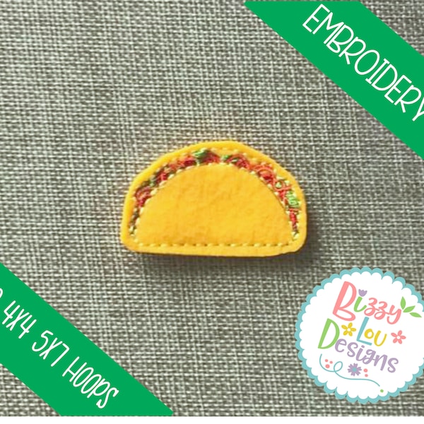 Taco Tuesday Embroidery File - Etsy