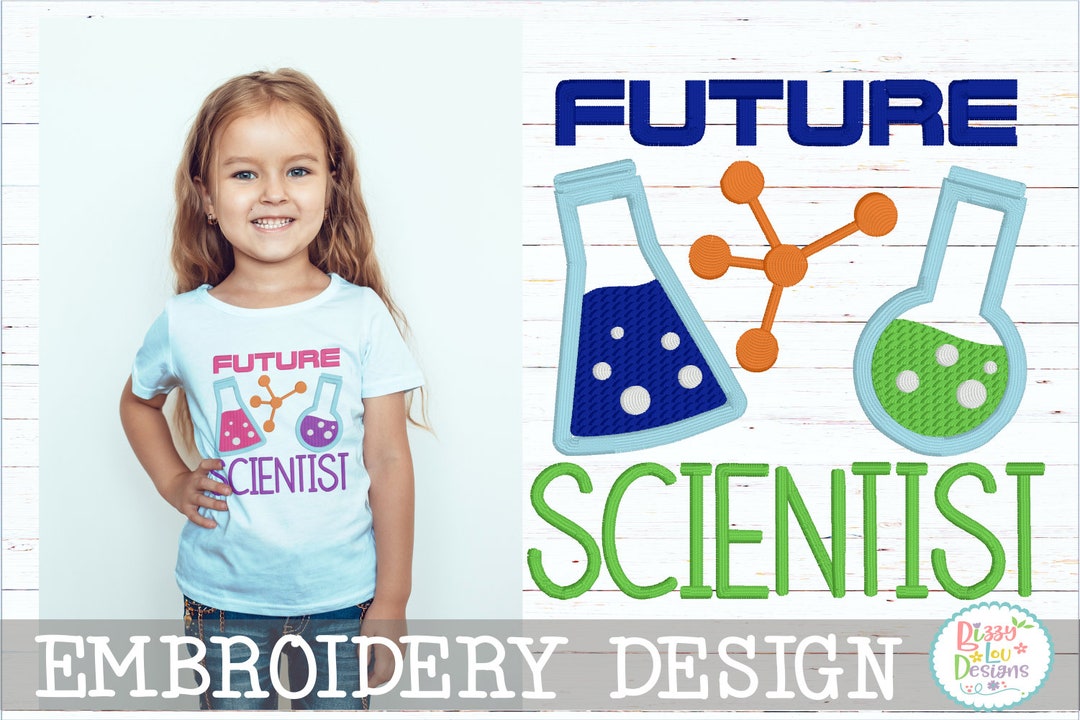 Science Embroidery Science Design Scientist Embroidery Science Applique ...