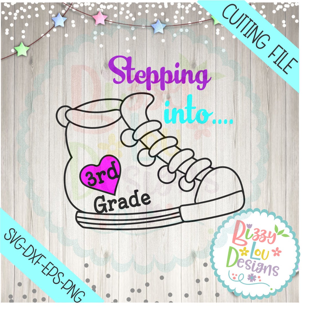 Third Grade Svg, DXF, EPS Cut Third Grade Cut File 3rd Grade Svg Svg ...