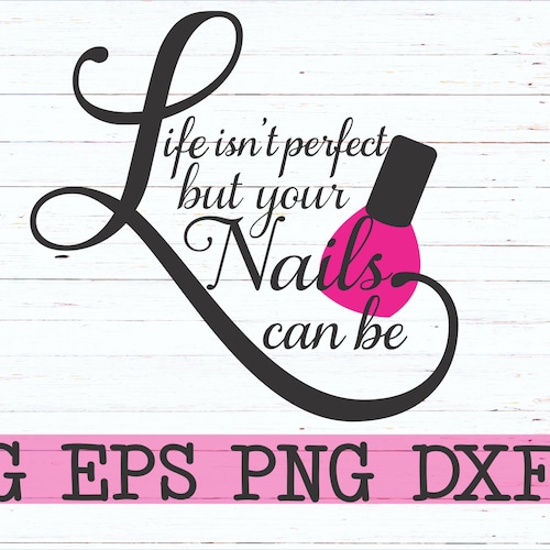 Nail Tech Svg Word Art Svg Dxf Eps Png Cut File - Etsy