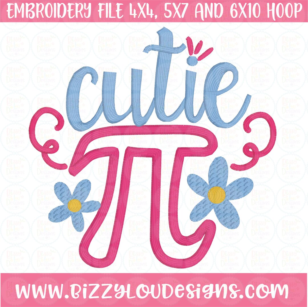 Back to School Embroidery Design School Applique Math Embroidery Cutie ...